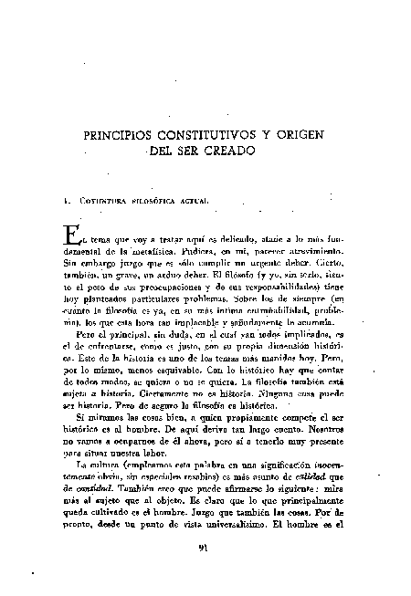 (PDF) Principios constitutivos y origen del ser creado