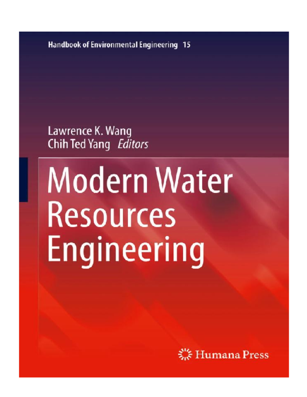 (PDF) Modern Water Resources Engineering