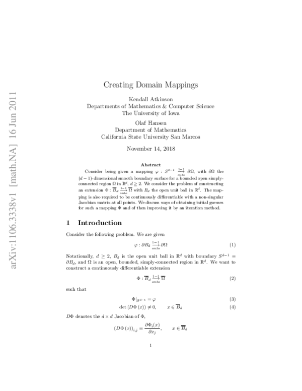 Pdf Creating Domain Mappings