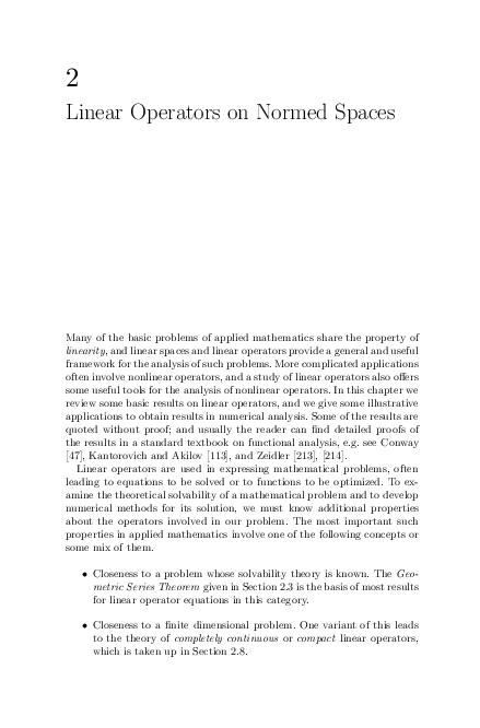 (PDF) Linear Operators on Normed Spaces