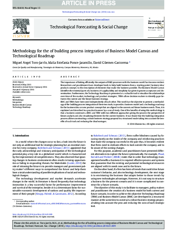 (PDF) Methodology for the of building process integration of Business ...