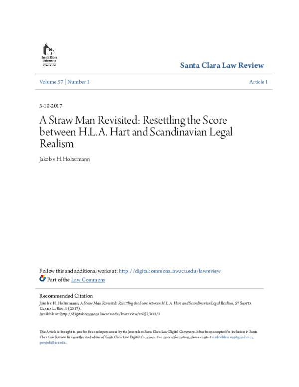 (PDF) A Straw Man Revisited: Resettling the Score between H.L.A Hart ...