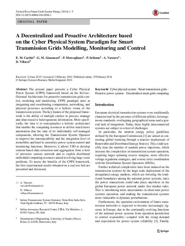 (PDF) A Decentralized and Proactive Architecture based on the Cyber Physical System Paradigm for ...