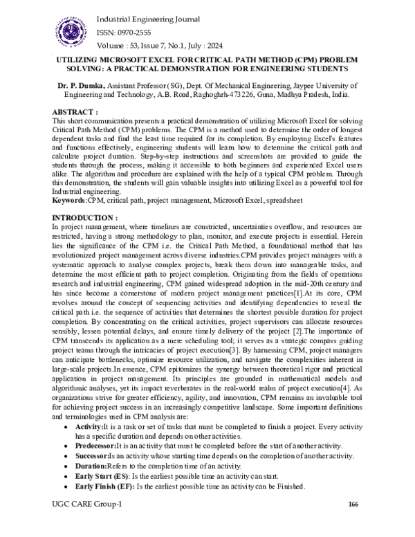 (PDF) Industrial Engineering Journal