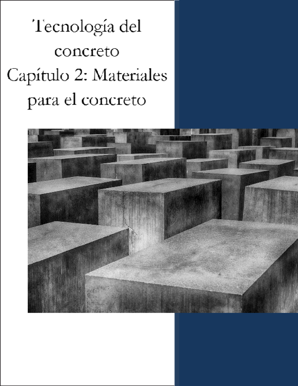 (PDF) Concrete technology. Chapter 2: Concrete Materials
