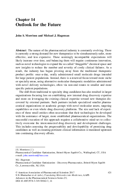 (PDF) Outlook for the Future