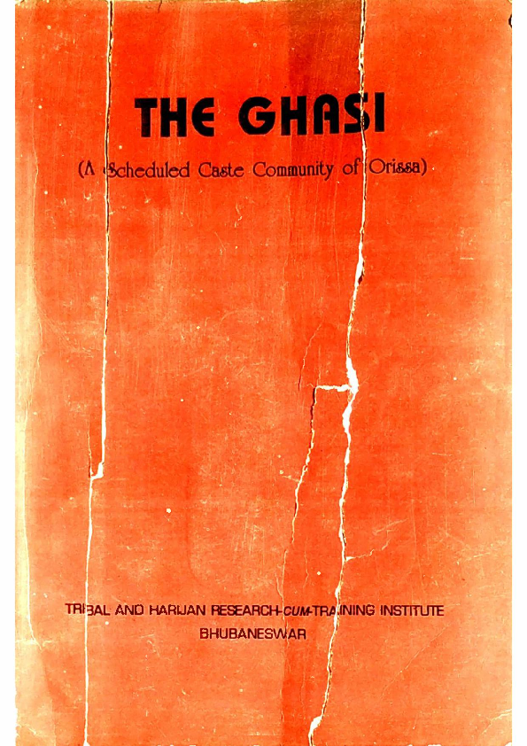 (PDF) The Ghasi: a scheduled caste community of Orissa