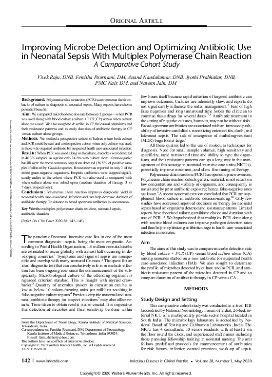 (PDF) Improving Microbe Detection and Optimizing Antibiotic Use in ...
