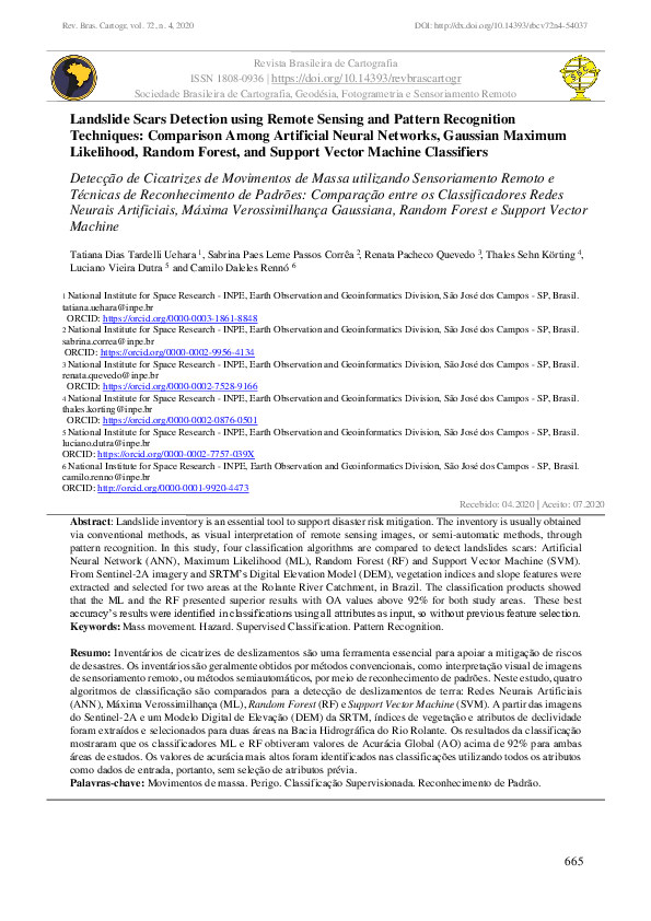 (PDF) Landslide Scars Detection using Remote Sensing and Pattern Recognition Techniques ...