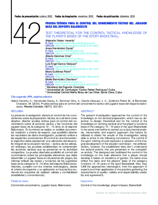 (PDF) Prueba teórica para el control del conocimiento táctico del jugador base del deporte ...