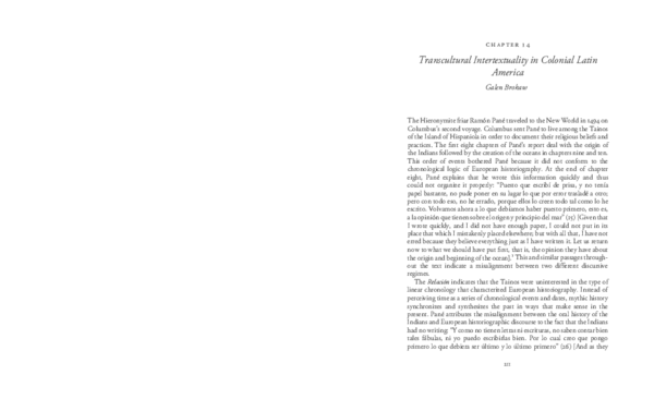 (PDF) Transcultural lntertextuality in Colonial Latin America