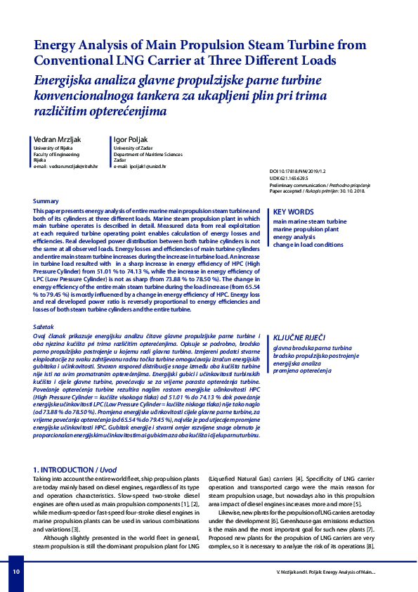 (PDF) Energy Analysis of Main Propulsion Steam Turbine from ...
