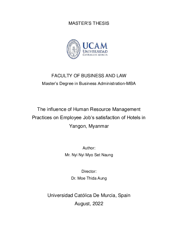 (PDF) HRM Practices, Hotel industry