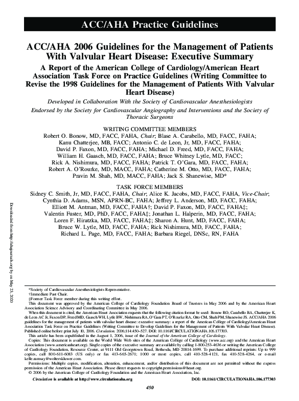 (PDF) ACC/AHA 2006 Guidelines for the Management of Patients With ...