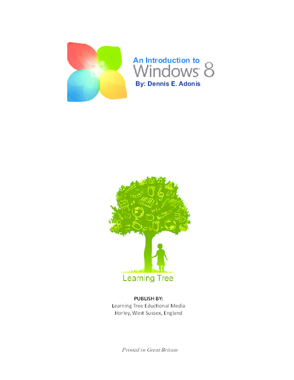 (PDF) An Introduction to Windows 8