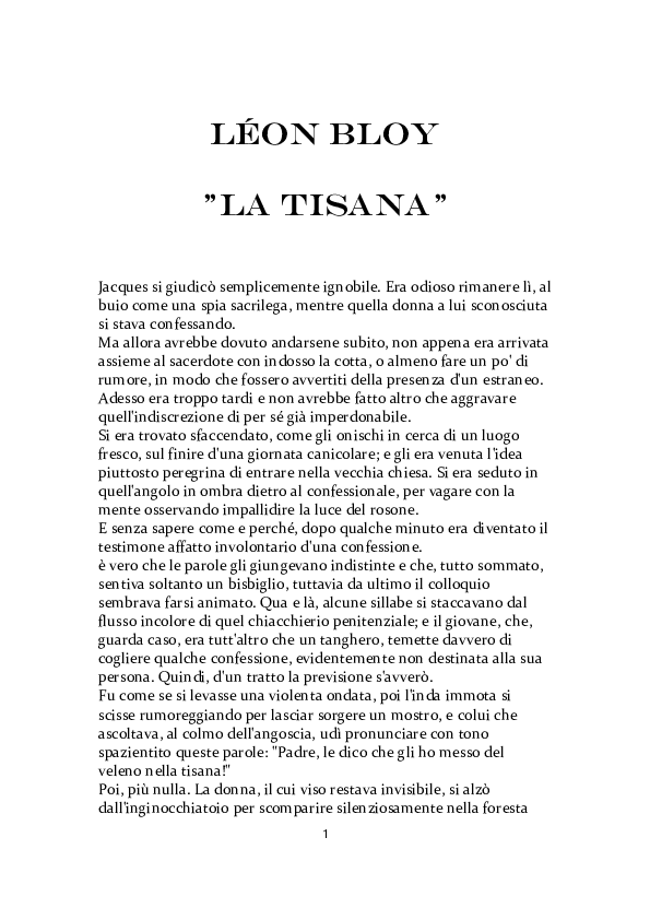 (PDF) Léon Bloy: un racconto
