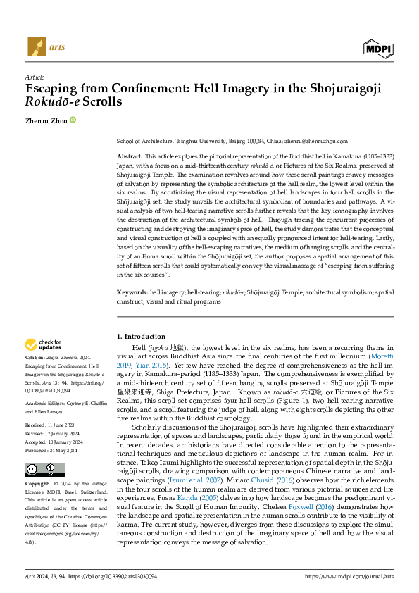 (PDF) Escaping from Confinement: Hell Imagery in the Shōjuraigōji ...