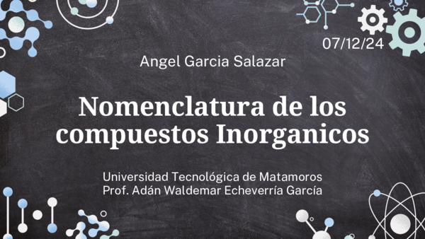 (PDF) Nomenclatura de los compuestos Inorganicos