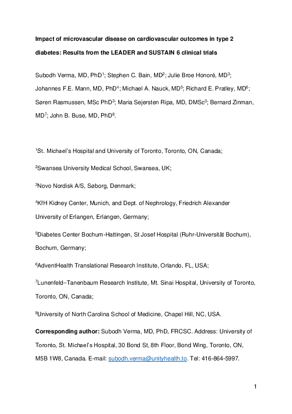 (PDF) Impact of microvascular disease on cardiovascular outcomes in ...