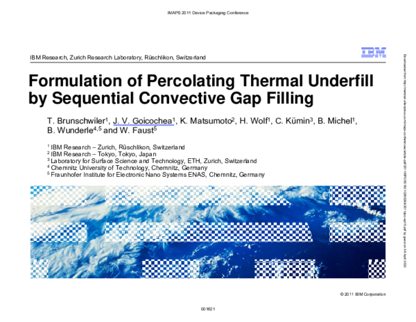 (PDF) Formulation of Percolating Thermal Underfill by Sequential Convective Gap Filling