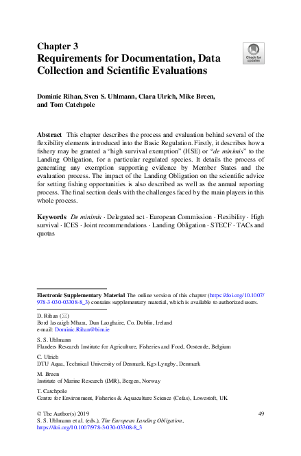 (PDF) Requirements for Documentation, Data Collection and Scientific Evaluations | Tom Catchpole ...