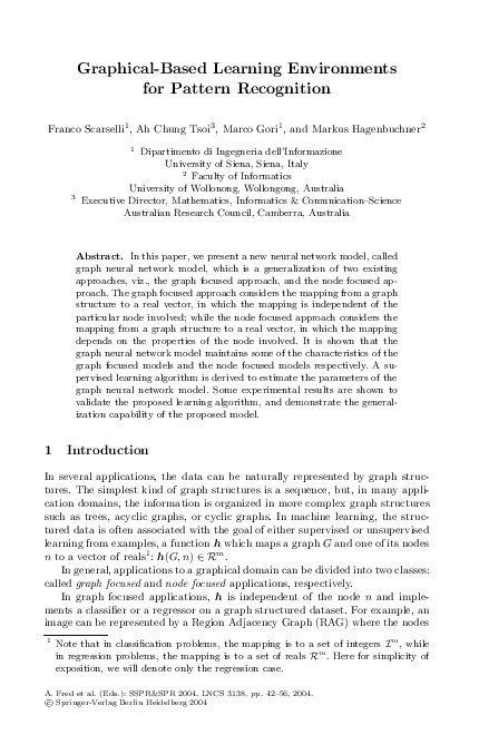 (PDF) Graphical-Based Learning Environments for Pattern Recognition