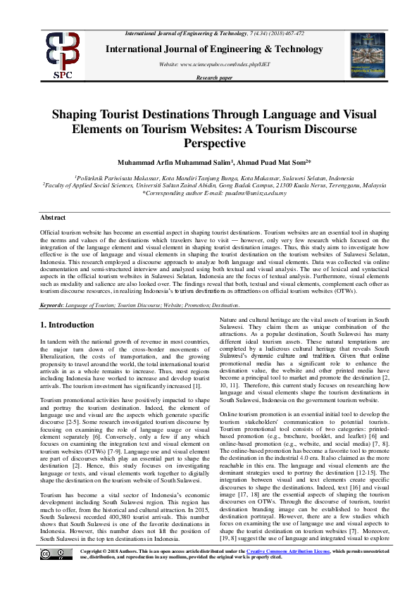 (PDF) Shaping Tourist Destinations Through Language and Visual Elements ...