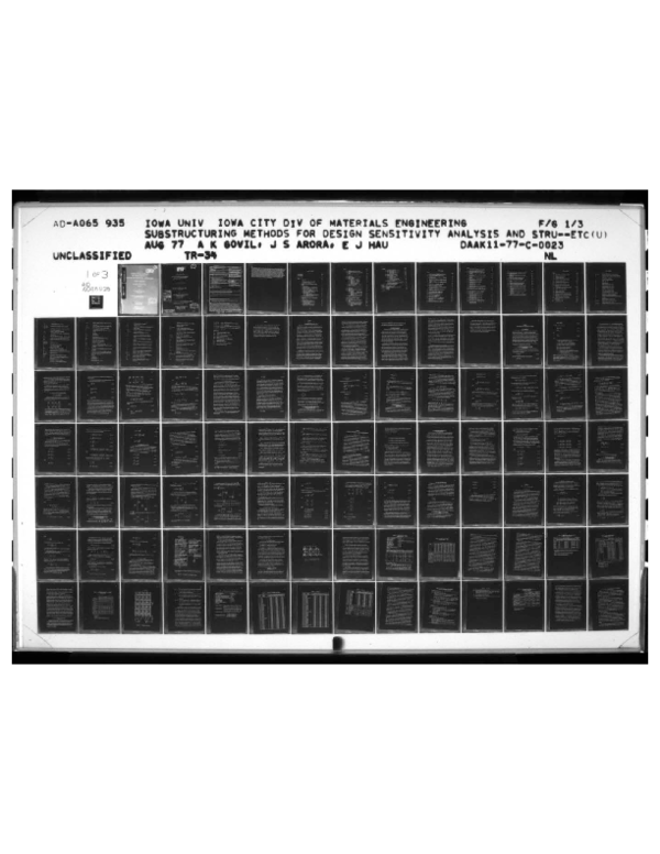 (PDF) Substructuring Methods for Design Sensitivity Analysis and Structural Optimization ...