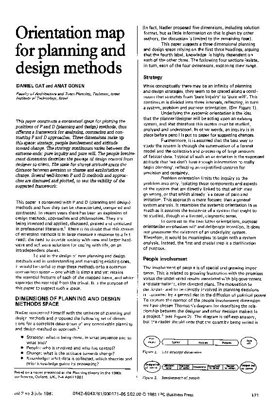 (PDF) Orientation map for planning and design methods