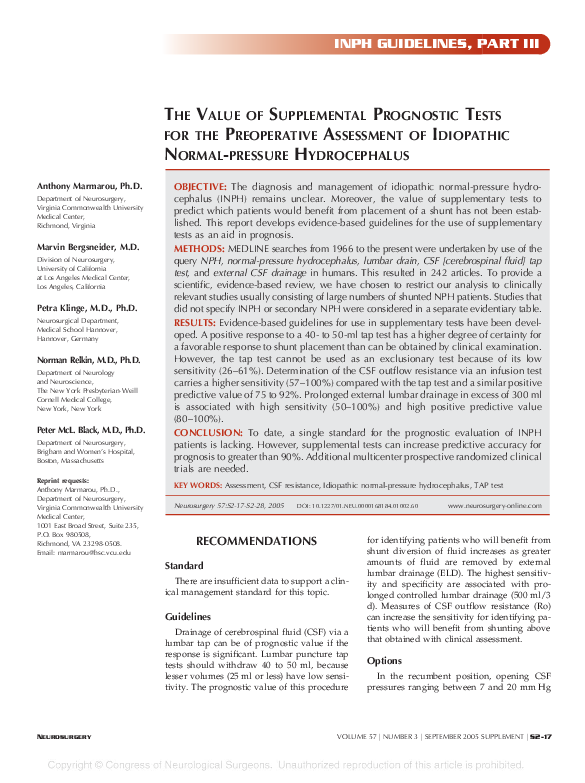 (PDF) The Value of Supplemental Prognostic Tests for the Preoperative ...