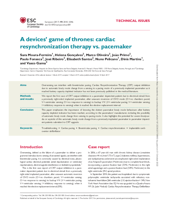 (PDF) A devices' game of thrones: cardiac resynchronization therapy vs ...