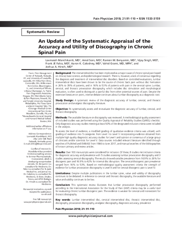 (PDF) An Update of the Systematic Appraisal of the Accuracy and Utility ...