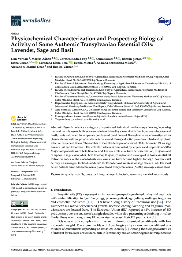 (PDF) Physicochemical Characterization and Prospecting Biological ...