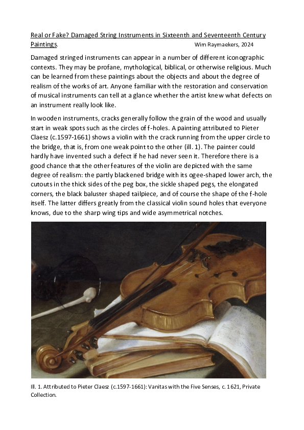 (PDF) Real or Fake? Damaged String Instruments in Sixteenth and ...