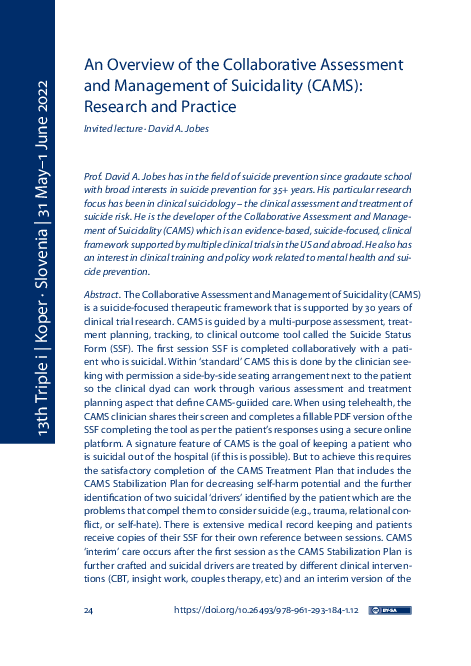 (PDF) An Overview of the Collaborative Assessment and Management of ...