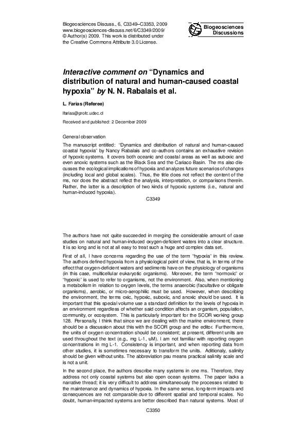 (PDF) Interactive comment on “Dynamics and distribution of natural and ...
