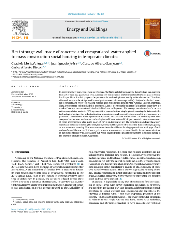 (PDF) Heat storage wall made of concrete and encapsulated water applied ...
