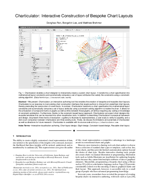 (PDF) Charticulator: Interactive Construction of Bespoke Chart Layouts
