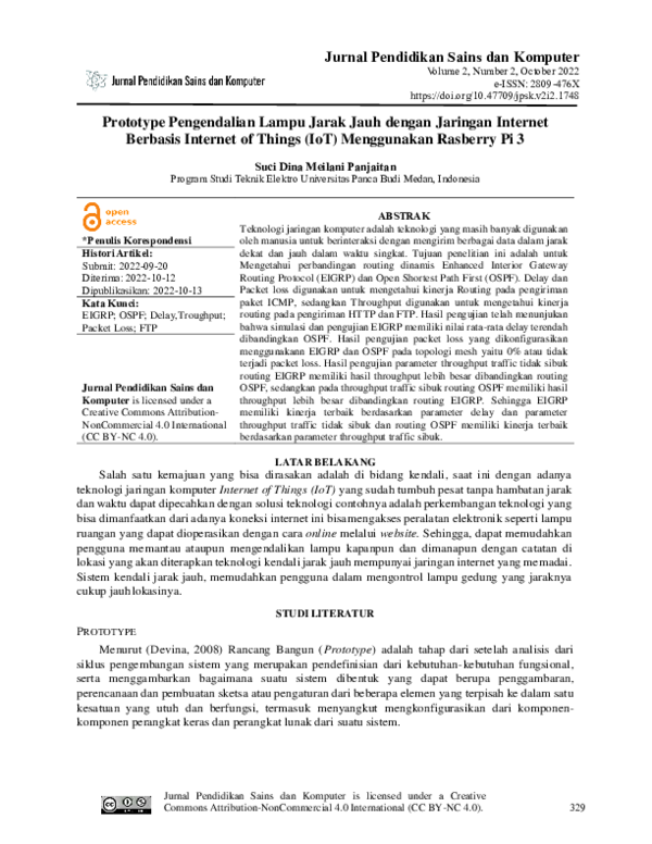 (PDF) Prototype Pengendalian Lampu Jarak Jauh dengan Jaringan Internet ...
