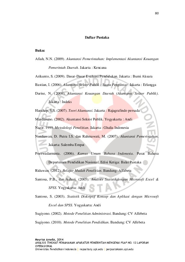 (PDF) Analisis Tingkat Pemahaman Aparatur Pemerintah Mengenai Psap No. 12 Laporan Operasional