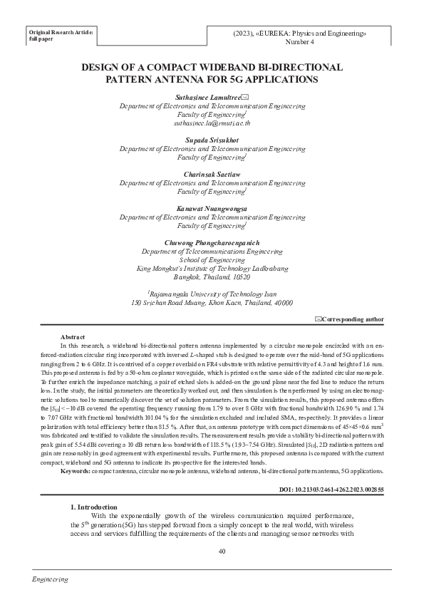 (PDF) Design of a compact wideband bi-directional pattern antenna for ...