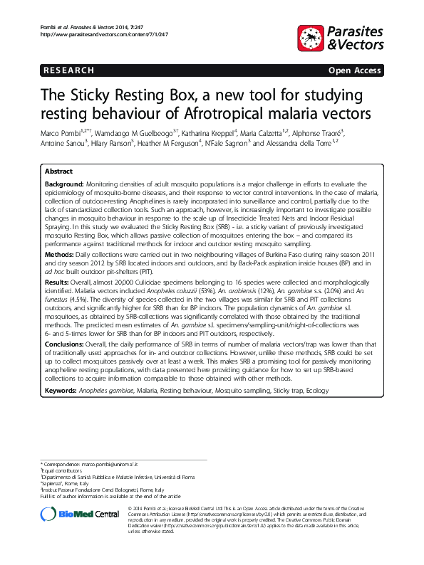 (PDF) The Sticky Resting Box, a new tool for studying resting behaviour ...