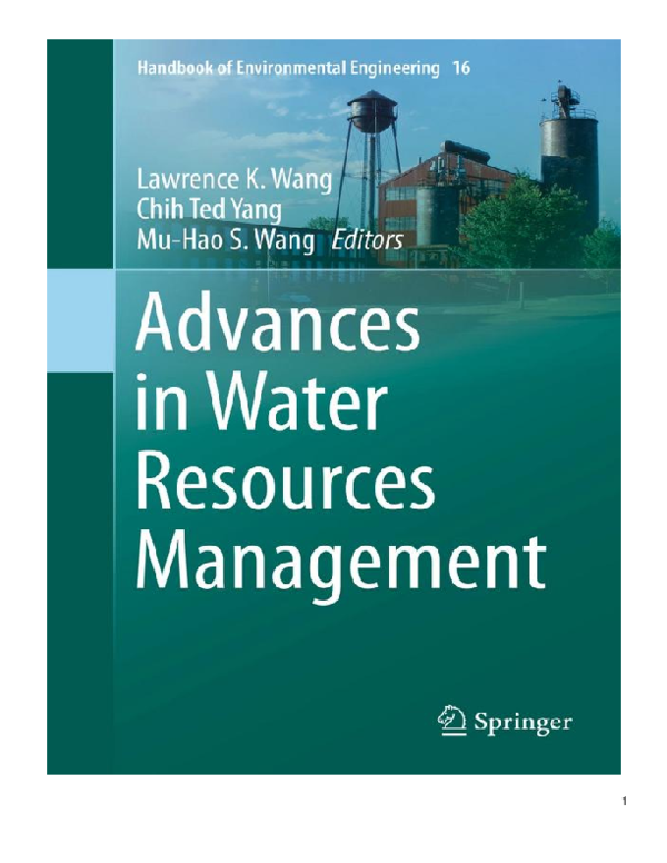 (PDF) Advances in Water Resources Management