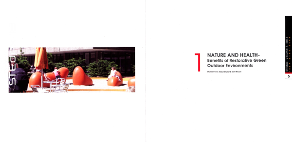 (PDF) Nature and health – benefits of restorative green outdoor ...