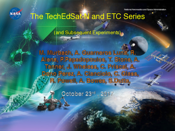 (PDF) TechEdSat-N and ETC Series