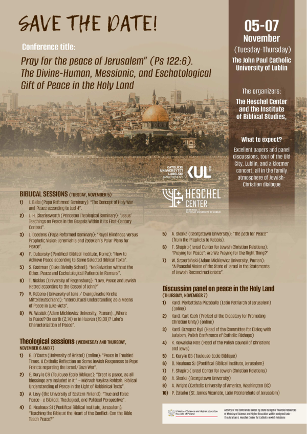 (PDF) “Pray for the peace of Jerusalem” (Ps 122:6). The divine-human ...