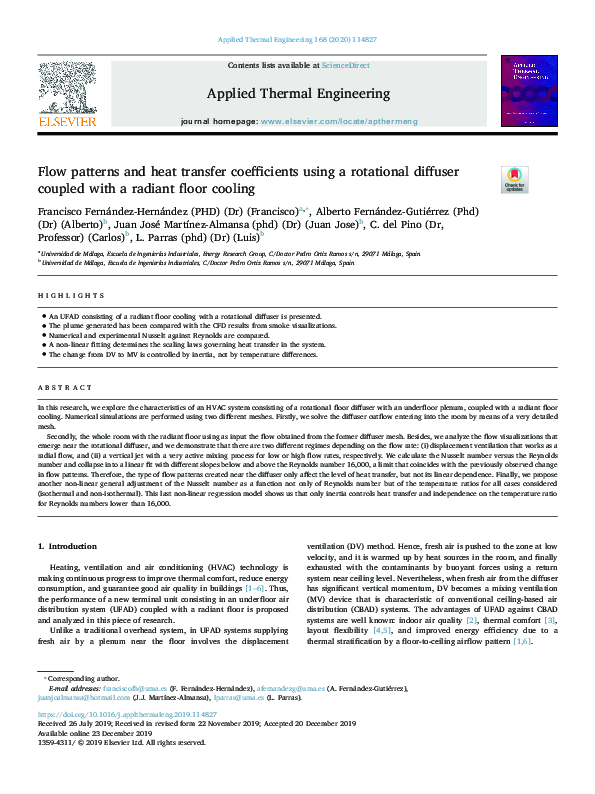(PDF) Flow patterns and heat transfer coefficients using a rotational ...