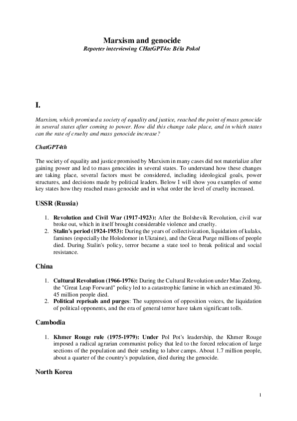 (PDF) Marxism and genocide