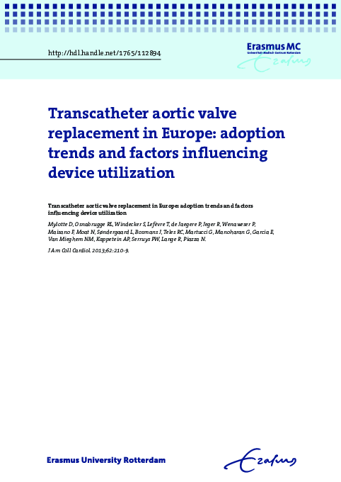 (PDF) Transcatheter Aortic Valve Replacement in Europe