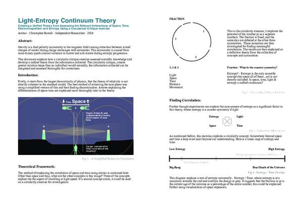 (PDF) Light-Entropy Continuum Theory - Creating a Unified Theory from ...